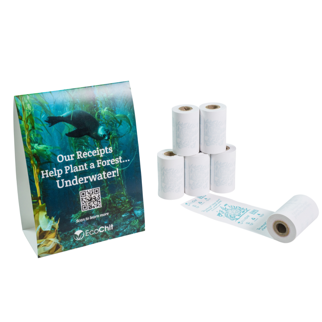EcoChit Seaforestation 2-1/4" x 45' Eco-Friendly Thermal Rolls, Case o ...